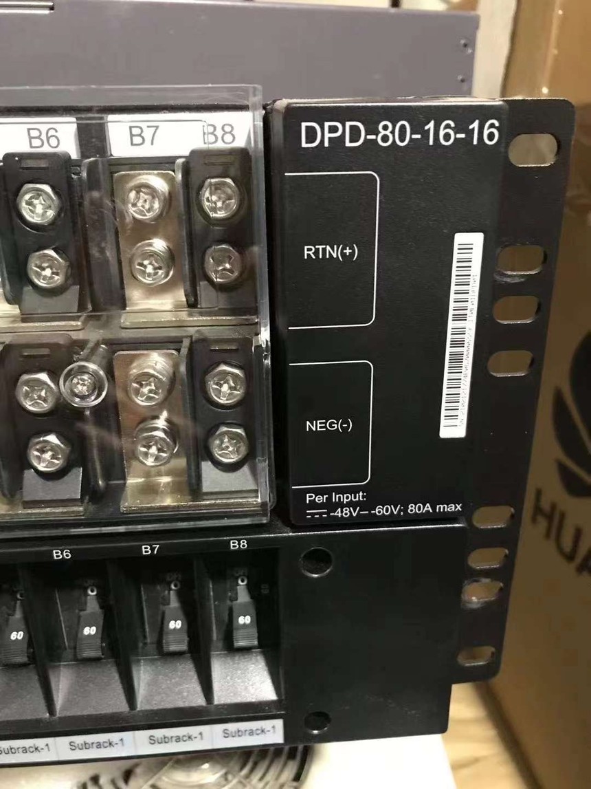 华为PDU DPD 80 16 16机柜顶部直流配电单元8路输出80A PDU PDU配电单元电源分配单元 48V分配单元 列头柜 配电单元