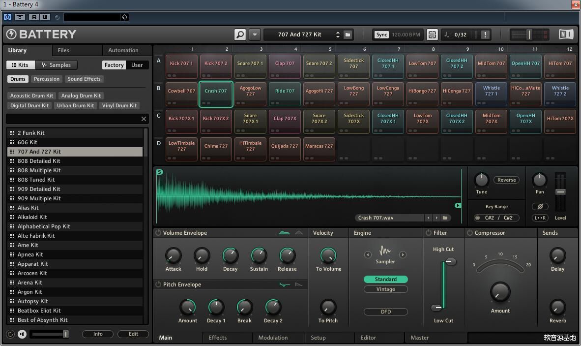 Battery 4 VST 电磁鼓音源_软音源基地