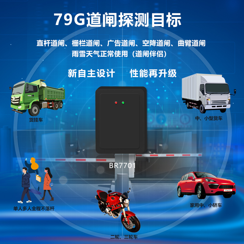 79GHz全类型道闸防砸雷达