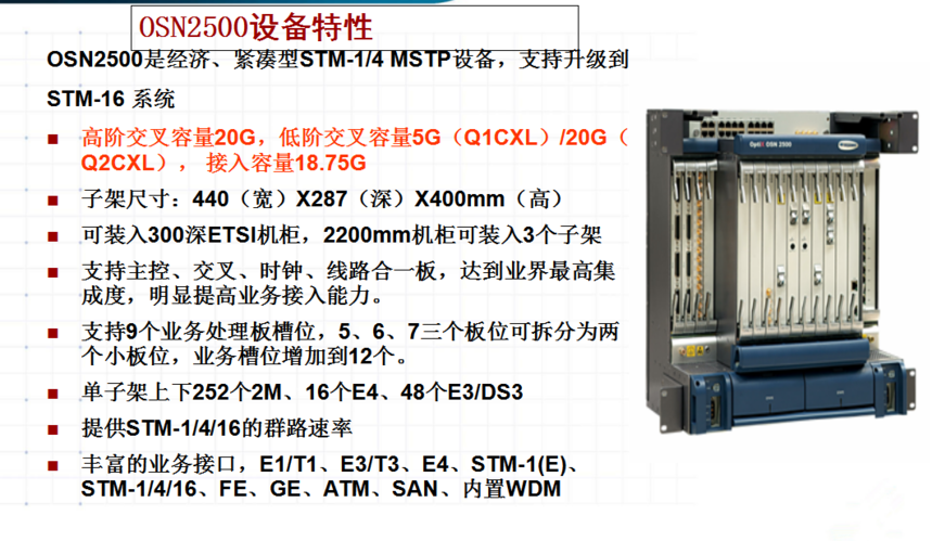 OptiX OSN2500-华为通信电源|华为48V高频开关电源供应商