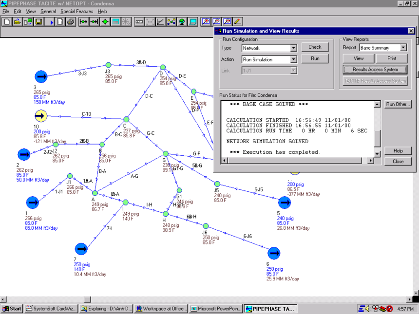 PIPEPHASE--稳态多相流集输模计算软件