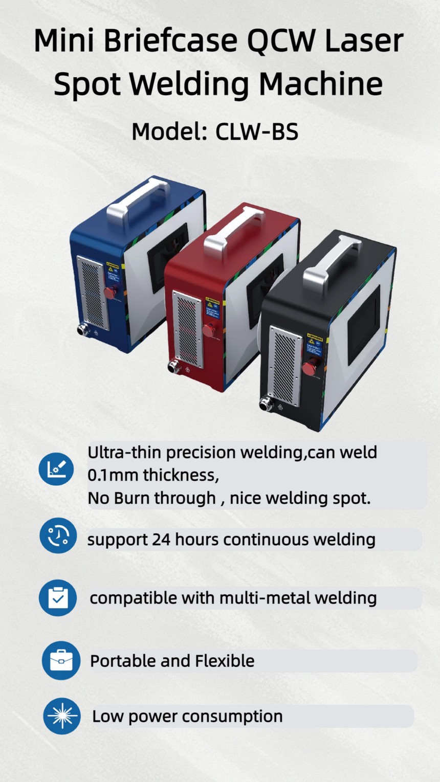 Mini QCW Briefcase Laser Welding Machine CLW-BS_CHUNLING