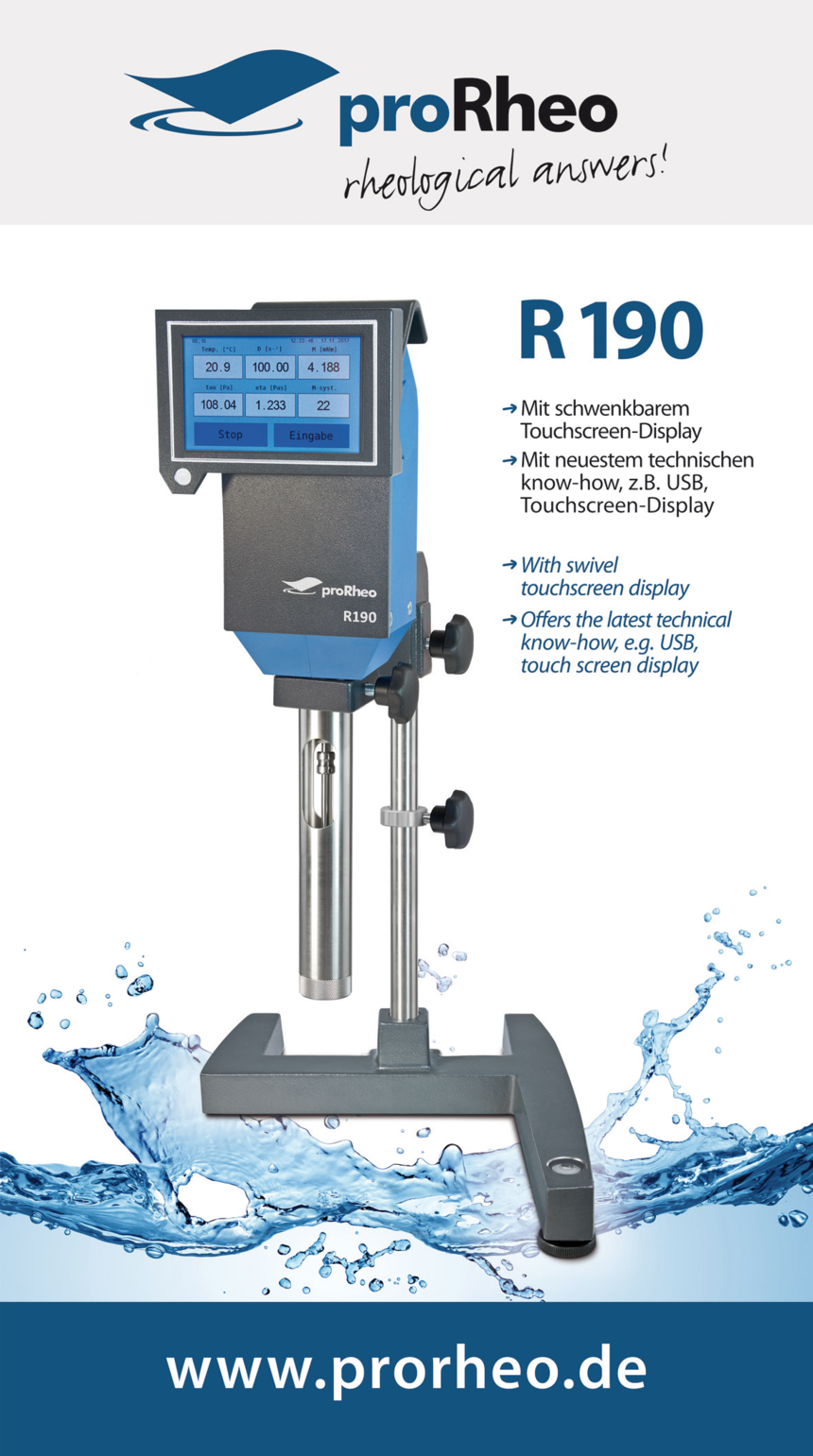 R190 旋转粘度计-proRheo 旋转粘度计