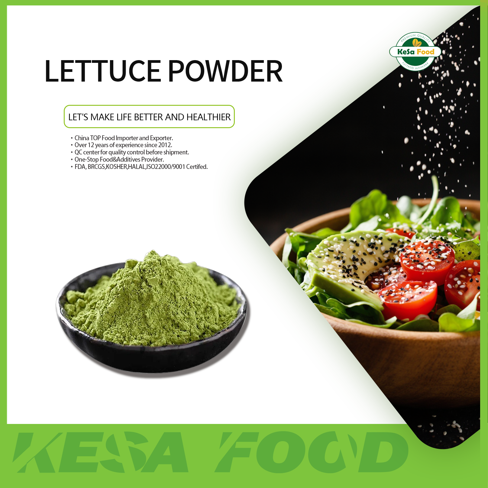 LETTUCE POWDER_Shanghai Kesa Food International-China Leading Food ...