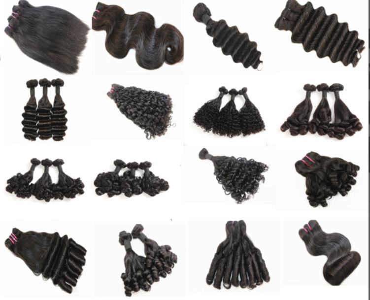 100% Human Hair Virgin Double Drawn Bundles Weft Extensions_Trio Hair