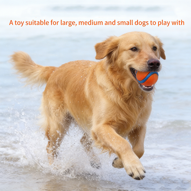 Durable Dog Chew Ball: Bite-Resistant Natural Rubber Pet Toy for ...