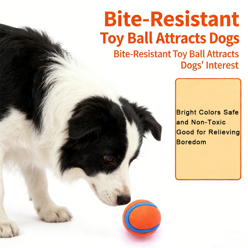 Durable Dog Chew Ball: Bite-Resistant Natural Rubber Pet Toy for ...