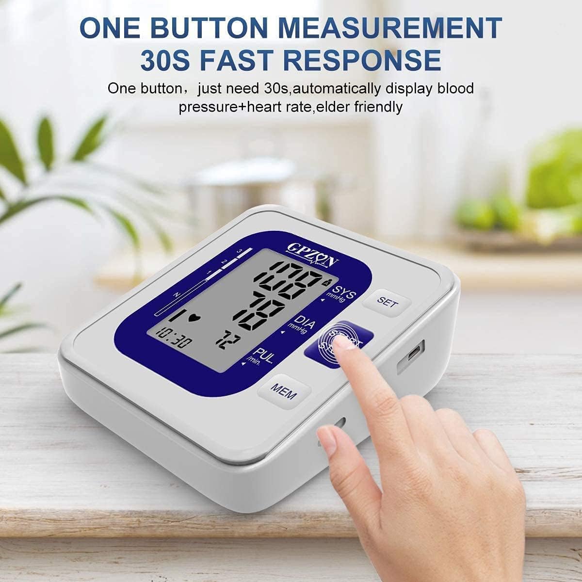 Blood Pressure Monitor CE Approved UK, GPZON Accurate Digital BP ...